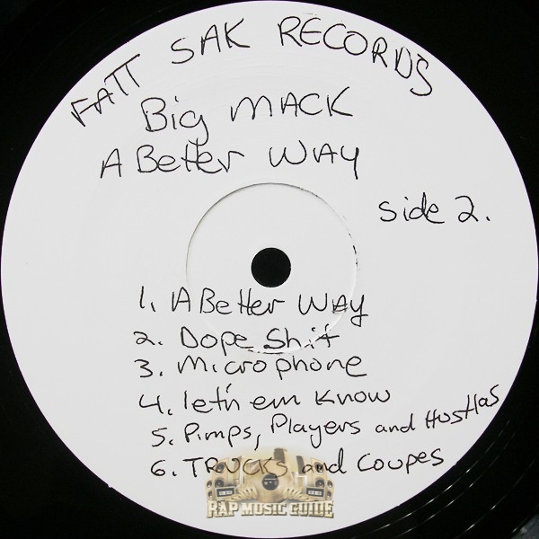 Big Mack - A Better Way: Record | Rap Music Guide